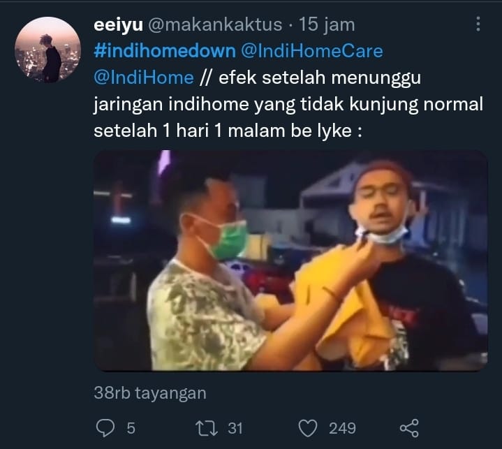 IndiHome Down Jadi Trending Topic, Ini Meme Lucu dari Warganet ...